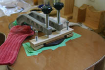 Blackwater River Guitars - Tools - Bridge Clamping Jig